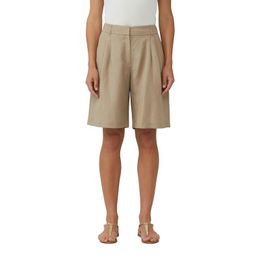 s.Oliver BLACK LABEL Damen s.Oliver BLACK LABEL Bermudas Sommerhose aus Leinenmix beige 34, N-Gr