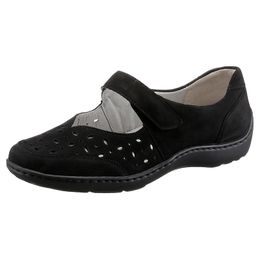 Waldl&auml;ufer Waldl&auml;ufer Damen Ballerina &raquo;HENNI&laquo; Klettschuh, Komfortschuh mit Perforation, H-Weite schwarz 4,5 (37,5)