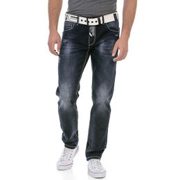 Cipo & Baxx Cipo & Baxx Herren Regular-fit-Jeans mit markanter Waschung blau 34, L&auml;nge 34