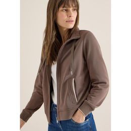 Cecil Damen Sweatjacke mit Stehkragen und Rei&szlig;verschluss XS (36)