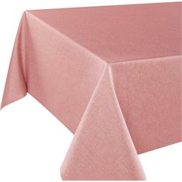 Delindo Lifestyle Tischdecke &raquo;WIEN&laquo; Fleckabweisend, pflegeleicht, 180 g/m&sup2; rosa Polyester