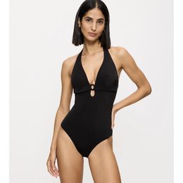 Triumph Damen Badeanzug &raquo;Midnight Swim&laquo; schimmernder Stoff, Zierring, Glamour-Look schwarz 40, Cup C