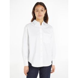 Calvin Klein Damen Hemdbluse &raquo;RELAXED COTTON SHIRT&laquo; mit durchgehender Knopfleiste wei&szlig; 44