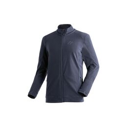Maier Sports Herren Fleecejacke &raquo;Dennis Jacket M&laquo; Herren Midlayer, pflegeleichtes Fleece mit 2 RV-Taschen blau 52