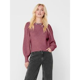 Only Damen Only Strickpullover &raquo;ONLELSA L/S PULLOVER KNT NOOS&laquo; Materialmix, regular fit M