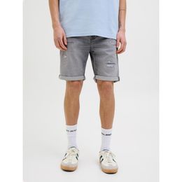 Jack & Jones Jack & Jones Herren Shorts &raquo;JJIRICK JJICON I.K. SHORTS GE 064 SN&laquo; im Five-Pocket Style grau S, N-Gr