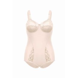 SuSa Damen Body &raquo;Latina&laquo; stark formend, Glitzer-Effekt, Spitze, ohne B&uuml;gel beige 80, Cup C