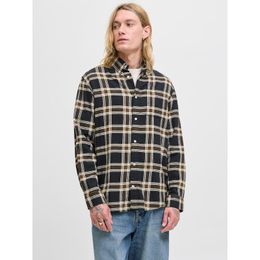 Jack & Jones Jack & Jones Herren Langarmhemd &raquo;JJECLASSIC FLANNEL CHECK SHIRT LS SN&laquo; schwarz XL, N-Gr