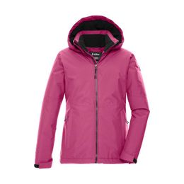 Killtec M&auml;dchen Funktionsjacke &raquo;KOW 217 GRLS JCKT&laquo; Wind- und wasserdichte Kinderjacke mit Fleece und verstellbarer Kapuze 116