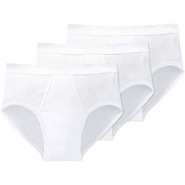 Schiesser Herren Slip &raquo;Original Classics&laquo; Packung, 3er-Pack, mit Logopr&auml;gung wei&szlig; 7