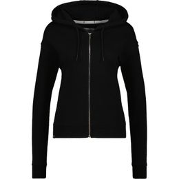 alife and kickin Alife & Kickin Damen Sweatjacke &raquo;Damen RanaAK A&laquo; Hoodie mit Rei&szlig;verschluss und Kapuze, Kapuzensweatjacke schwarz S