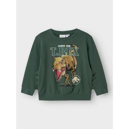 name it Jungen Sweatshirt &raquo;NMMJABA JURASSIC NREG SWEAT UNB SKY&laquo; gr&uuml;n 98