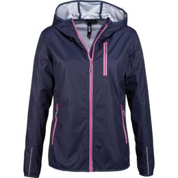Lpo Damen LPO Softshelljacke &raquo;MECATINA PEAK II WOMEN&laquo; mit abnehmbarer Kapuze blau 40 (M)