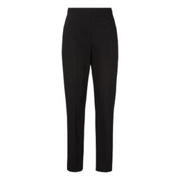 Tommy Hilfiger Damen Chinohose mit Logostickerei, elastische Pull On Pants schwarz 36, N-Gr