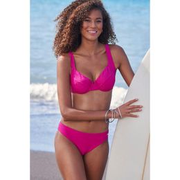 Sunseeker Damen Bikini-Hose &raquo;Loretta&laquo; mit Strukturmuster pink 34, N-Gr