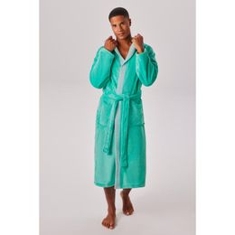 OTTO home Unisex-Bademantel &raquo;Miia, ideal f&uuml;r Sauna, Spa & im Urlaub&laquo; 1 Stk. weich und kuschelig, pl&uuml;sch, f&uuml;r Damen und Herren, S-XL Microfaser