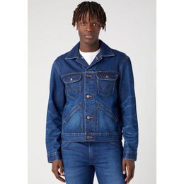 Wrangler Damen Jeansjacke &raquo;124MJ&laquo; mit Ziern&auml;hten blau M