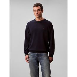 Calvin Klein Jeans Herren Strickpullover &raquo;LS EZ COTTON CREWNK SWEATER 12GG&laquo; Mit Rundhalsausschnitt XXL