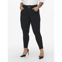 Only Carmakoma Damen Only CARMAKOMA Skinny-fit-Jeans &raquo;CARANNA LIFE HW SK ANK JEANS BLACK NOOS&laquo; schwarz 46, L&auml;nge 32