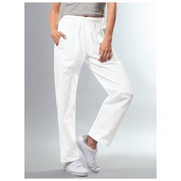 TRIGEMA Damen Jerseyhose &raquo;TRIGEMA Freizeithose aus 100% Baumwolle&laquo; wei&szlig; L, US-Gr&ouml;&szlig;en