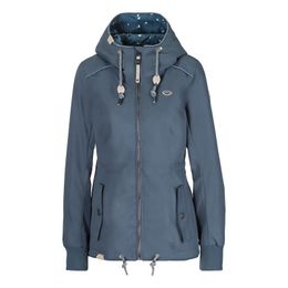Ragwear Damen Outdoorjacke &raquo;DANKA&laquo; mit Kapuze Urban Streetwear- &Uuml;bergangs-Style mit Kapuze blau XXL (44)