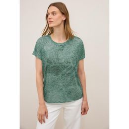Cecil Damen T-Shirt mit Wording gr&uuml;n L (42)