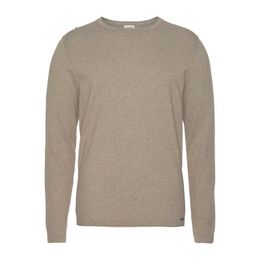 OLYMP Herren OLYMP Rundhalspullover &raquo;OLYMP Strick Casual&laquo; Crew Neck braun L