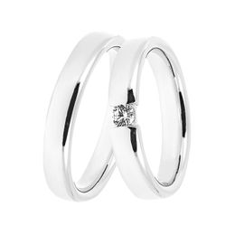 DOOSTI Kinder DOOSTI Trauring &raquo;Schmuck Geschenk Silber 925 Trauring Ehering Partnerring LIEBE&laquo; Made in Germany - wahlweise mit oder ohne Zirkonia 