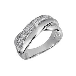 Firetti Damen Fingerring &raquo;Schmuck Geschenk Silber 925 Silberring blau glitzernd&laquo; mit Zirkonia (synth.) silber