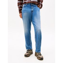Tommy Jeans Herren 5-Pocket-Jeans &raquo;Sonny Regular Tapered&laquo; mit dezenter Waschung blau 32, L&auml;nge 32