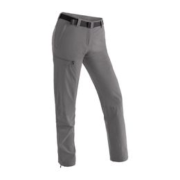 Maier Sports Damen Funktionshose &raquo;Inara slim&laquo; Herren Wanderhose, atmungsaktive Outdoor-Hose, 4 Taschen, Slim Fit grau 17, Kurzgr&ouml;&szlig;en