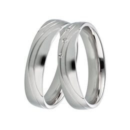 DOOSTI Kinder DOOSTI Trauring &raquo;Schmuck Geschenk Silber 925 Trauring Ehering Partnerring LIEBE&laquo; Made in Germany, wahlweise mit oder ohne Brillanten 
