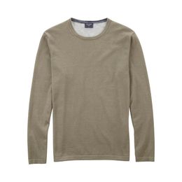 OLYMP Herren OLYMP Rundhalspullover &raquo;OLYMP Strick Casual&laquo; Crew Neck grau XXL