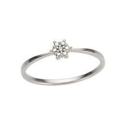 Firetti Damen Diamantring &raquo;Schmuck Geschenk Gold 333 Damenring Goldring Diamant Blume&laquo; mit Brillant wei&szlig;
