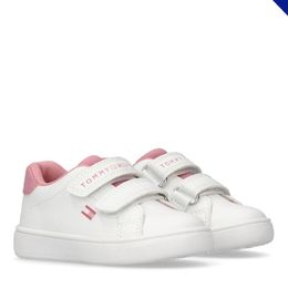 Tommy Hilfiger M&auml;dchen Sneaker Klettschuh, Freizeitschuh mit Logoverzierung rosa 27