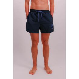 JOOP! Herren JOOP! Badeshorts &raquo;Solid&laquo; Cornflower-Logo, kurze Seitenschlitze blau XL, N-Gr