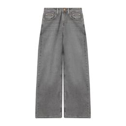 s.Oliver Junior M&auml;dchen s.Oliver Junior Weite Jeans mit Weitenregulierung innen, f&uuml;r Kids grau 164, N-Gr
