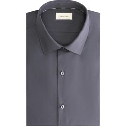 Calvin Klein Herren Businesshemd &raquo;SLIM ESSENTIALS POPLIN STR SLD&laquo; Hemdkragen, slim fit schwarz 37, N-Gr