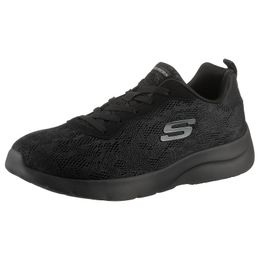 Skechers Damen Sneaker &raquo;Dynamight 2.0 Homespun&laquo; Trainingsschuh, Laufschuh, Schn&uuml;rschuh mit gepolstertem Schaftrand schwarz 42