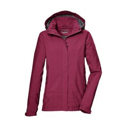 Killtec Damen Outdoorjacke &raquo;KOS 51 WMN JCKT&laquo; Damenjacke: wasserdicht, atmungsaktiv, verstellbar, abnehmbare Kapuze rot 44