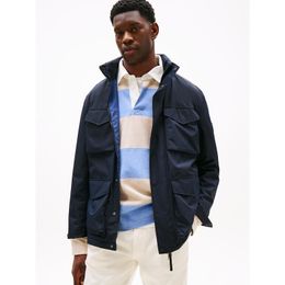 Tommy Hilfiger Herren Fieldjacket &raquo;PACKABLE FIELD JACKET&laquo; mit Kapuze Winterjacke, Outdoorjacke Kapuze im Kragen verstaubar blau XXL