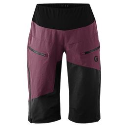 Gonso Damen Radhose &raquo;LOMASO&laquo; Herren Bike-Shorts, MTB Fahrradhose mit Sitzpolster, Bund flexibel lila 44, Normalgr&ouml;&szlig;en