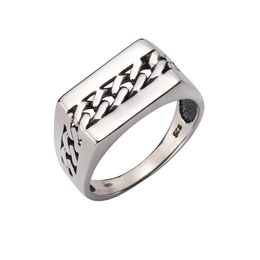 Firetti Herren Fingerring &raquo;Schmuck Geschenk Silber 925 Silberring Panzerkette&laquo; silber