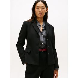 Tommy Hilfiger Damen Kurzblazer &raquo;PUNTO TONAL CREST SLIM BLAZER&laquo; schwarz 44