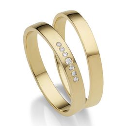 Firetti Unisex Trauring &raquo;Schmuck Geschenk Gold 375 Hochzeit Ehering "LIEBE"&laquo; Made in Germany, wahlweise mit oder ohne Brillanten gold