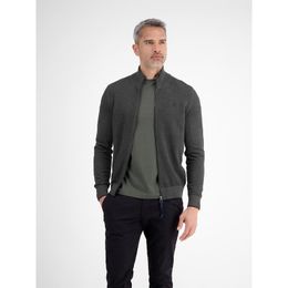 Lerros Herren Lerros Strickjacke mit Rei&szlig;verschluss und Strehkragen XXL