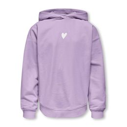 Only Girls Sweatshirt 'KOGHeart' girl Purple size 158/164