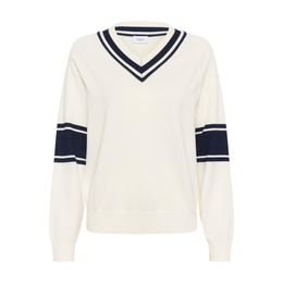 Saint Tropez Pullover 'Milissa' Damen Gr&ouml;&szlig;e L navy / wei&szlig;