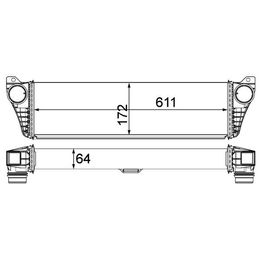 Mahle Ladeluftk&uuml;hler BEHR HELLA SERVICE *** PREMIUM LINE CI 150 000P f&uuml;r MERCEDES-BENZ 6395011301 A6395011301