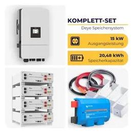 SET Deye Hybrid-Wechselrichter SUN-15K-SG05LP3-EU-SM2 + 4x Deye SE-G5.1 Pro-B I 20,48 kWh Batteriespeicher